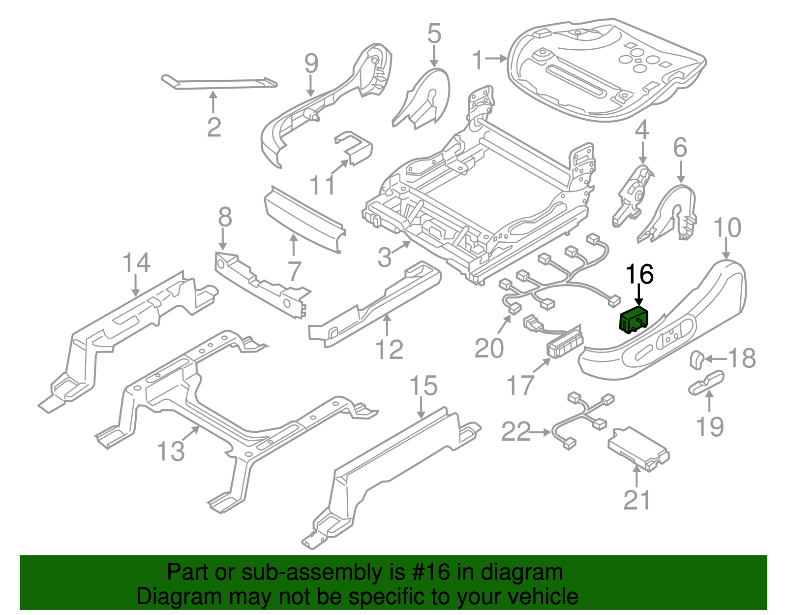 TE71-88-158-02 - OEM NEW 2010-2015 Mazda CX9 Grand Touring Seat ...