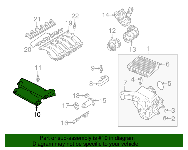 Genuine BMW 13-71-7-502-842 | Air Inlet | FREE Shipping on Most Orders ...