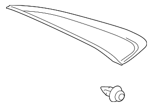 Genuine Toyota Pillar Trim part# 75056-06010 for 2015-2017 Toyota Camry ...