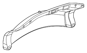 2013-2019 Cadillac XTS Black Diamond Deck Lid Inner Panel Trim 22969431 ...