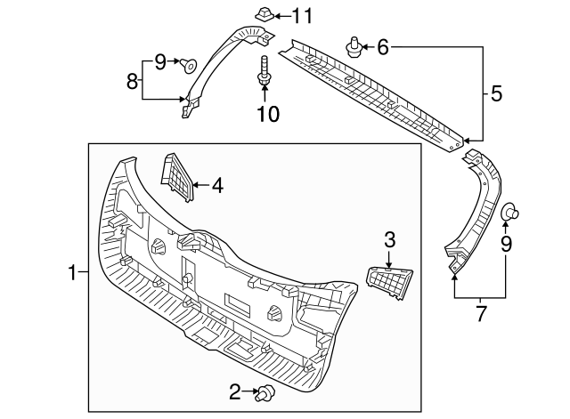 12492-05123 - Door Trim Panel Screw 2007-2024 Kia | Kia.Parts Store