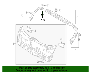12492-05123 - Door Trim Panel Screw 2007-2024 Kia | Kia.Parts Store