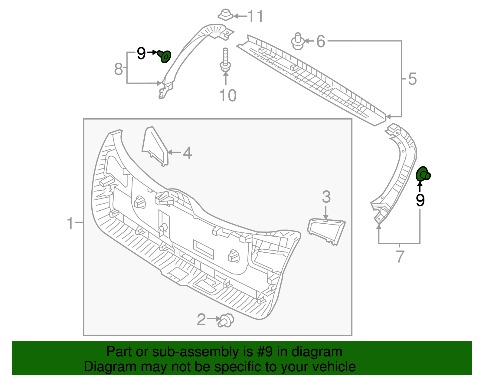 82315-2W000 - Door Trim Panel Fastener 2014-2025 Kia | Kia.Parts Store