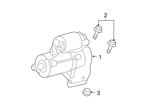 2011 Ford Escape Starter Locationnull