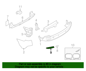 63215a3cb63 - 2007-2013 BMW X5 Reflector (63-21-5-A3C-B63) | BMW of ...