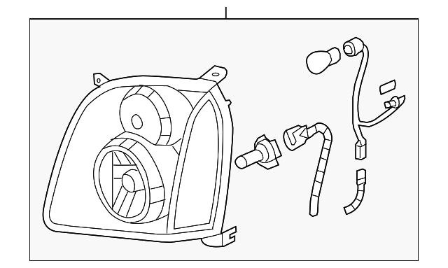 2007-2014 GM "Passenger Side Headlamp with Front Side Marker, Park, and ...
