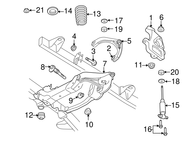 2013-2019 Ram Lower Control Arm - Driver's Side (LH) 4877159AH ...