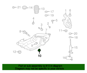2006-2020 Mopar Lower Control Arm Nut 6509764AA | TascaParts.com