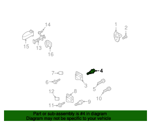 WHT-002-246 - Door Hinge Bolt 2008-2018 Audi | AutoNation Parts