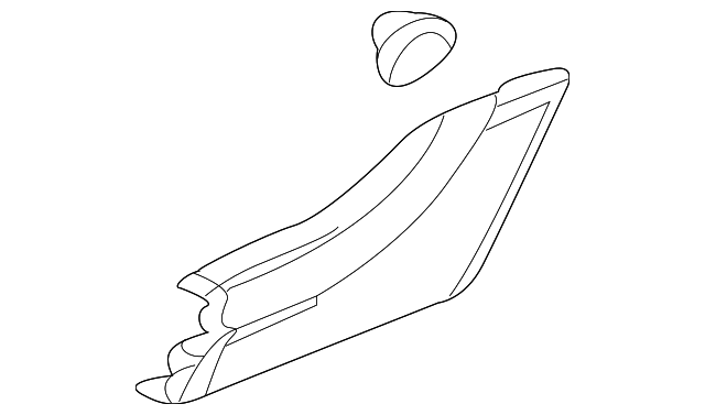 2010-2016 Cadillac SRX GM 25868659 Driver Side Rocker Panel Rear ...