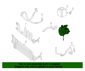 005-466-95-01-80 - Power Steering Pump 2010-2012 Mercedes-Benz ...