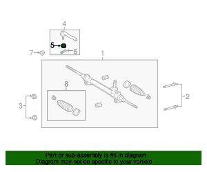 90080-17220 - Outer Tie Rod Castle Nut 1991-2024 Toyota | Ourisman ...