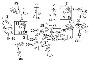 7L6-819-923-C-75R - Dashboard Air Vent Trim 2004-2010 Volkswagen ...