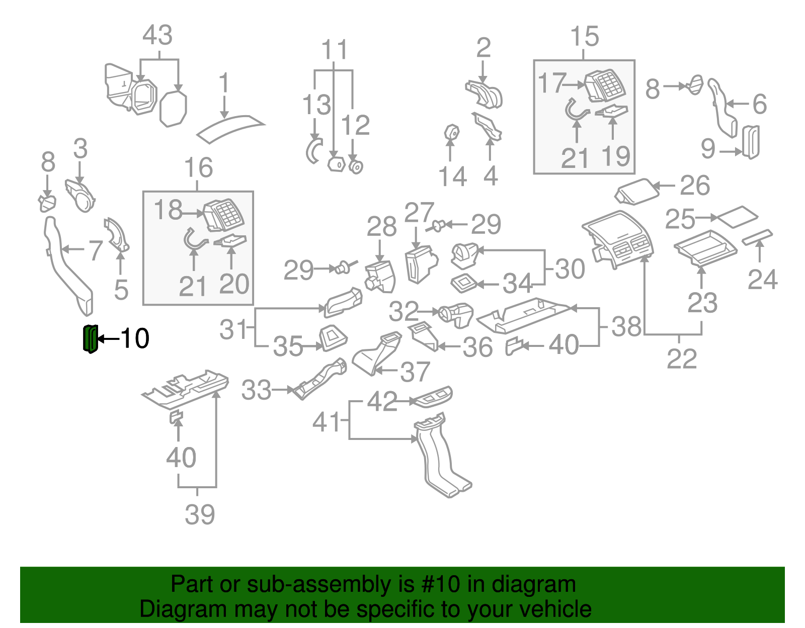 2004-2010 Volkswagen Touareg Air Vent 7L0-819-985-B-9B9 | Wolfsburg ...