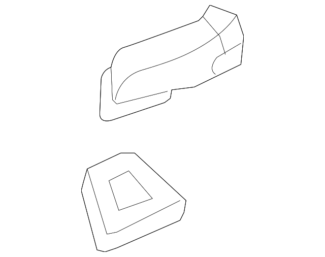 7L0-819-633 - Floor Duct - 2004-2007 Volkswagen Touareg | VW Direct ...