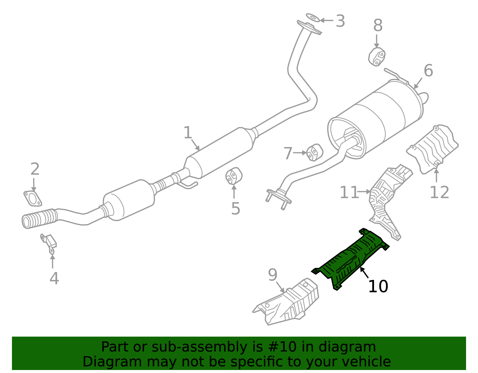Genuine OEM Nissan 2018-2024 Nissan Heat Shield 74758-5RB0A | Pro ...