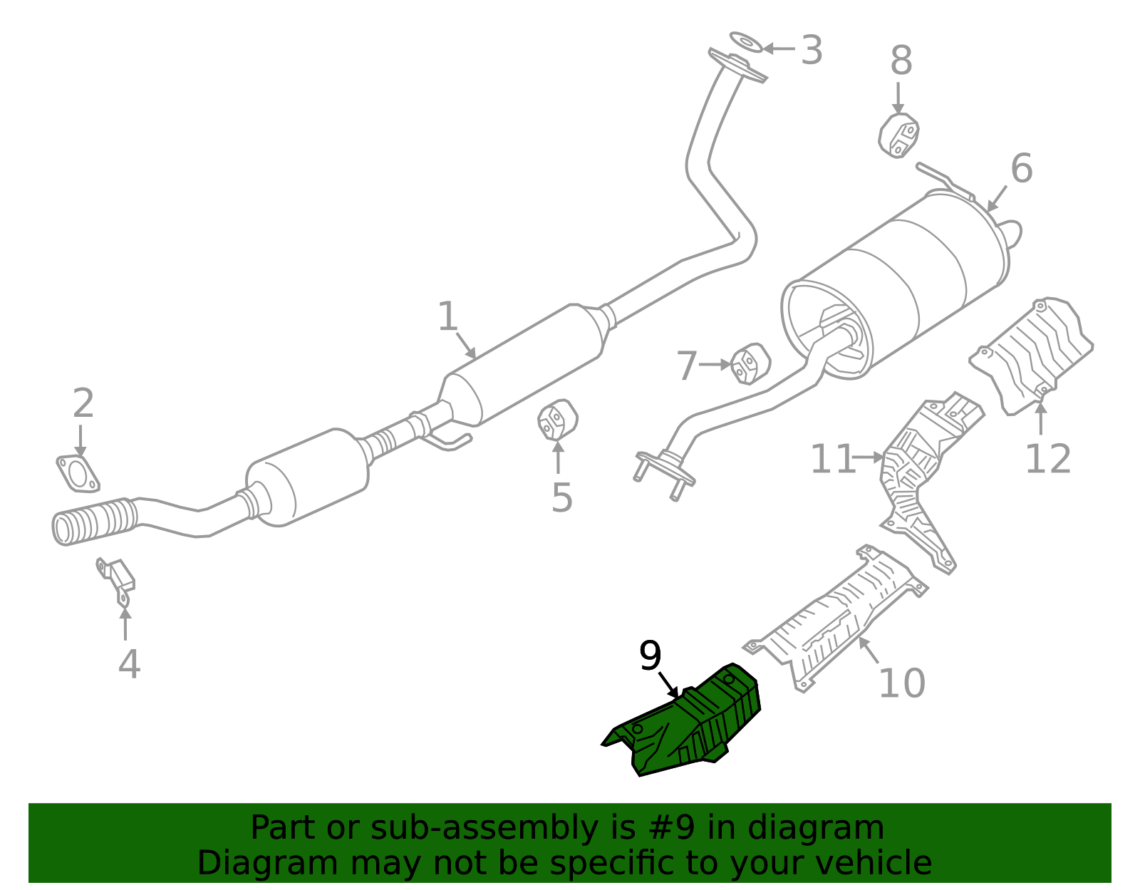 2018-2024 Nissan Heat Shield 74751-5RB0A | Sullivan Brothers Nissan
