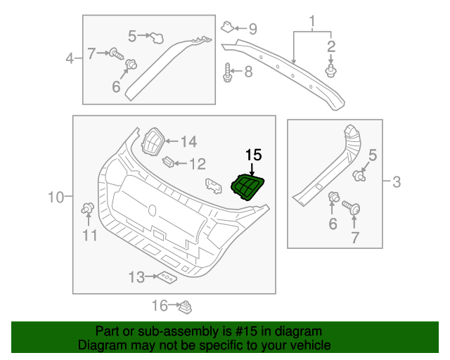 81787-J5000WK - Access Cover - 2018-2023 Kia Stinger | Kia Auto Parts