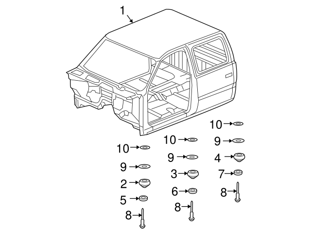 2007-2019 GM Upper Body Mount Cushion 22954779 | TascaParts.com
