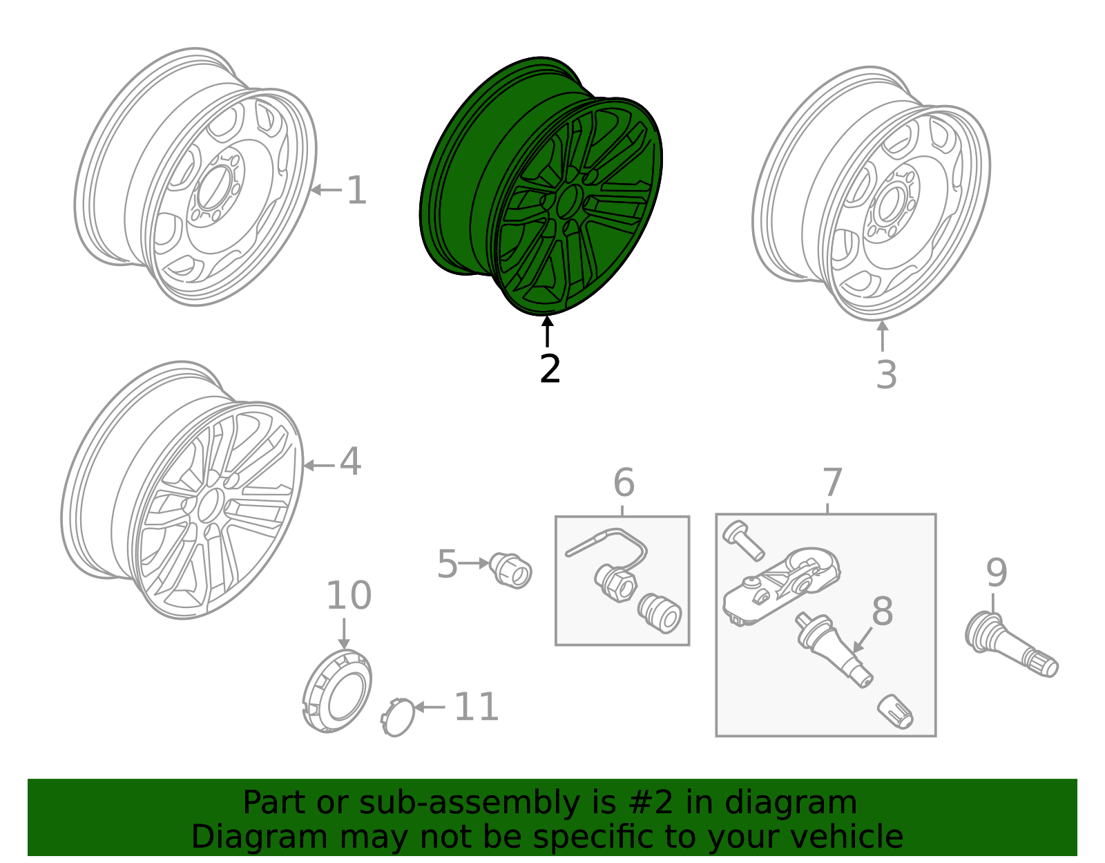 2021-2023 Ford F-150 | Wheel Assembly | ML3Z-1007-AA | Walls' Ford Parts