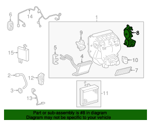 87106-06300 - HVAC Air Inlet Door Actuator - 2012-2018 Toyota | Toyota ...