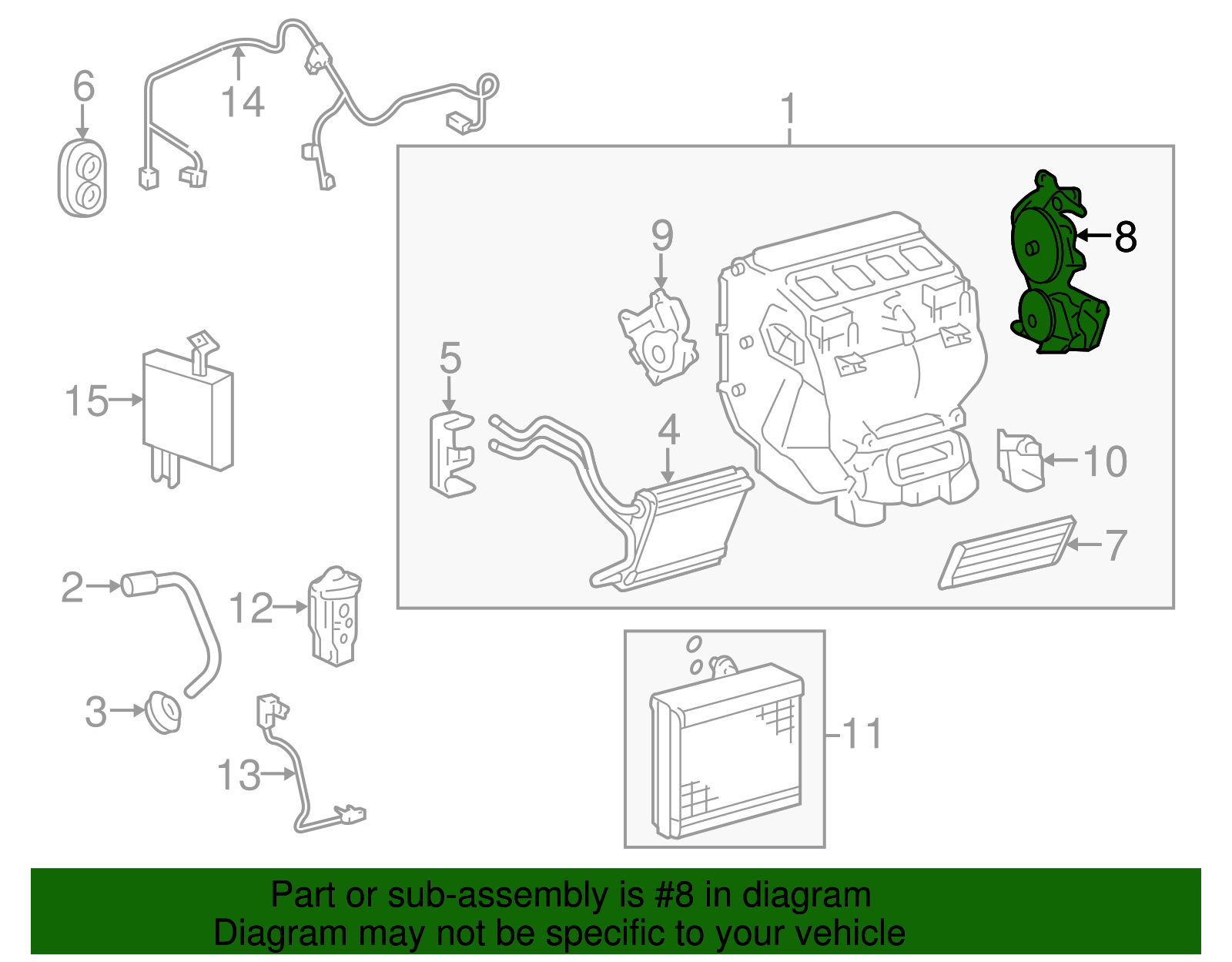 2012-2018 Toyota HVAC Air Inlet Door Actuator 87106-06300 | Toyota ...