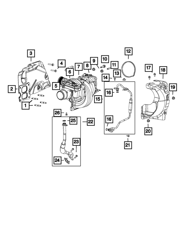 MOPAR TURBOCHARGER ACTUATOR - 68503018AB - 68503018AB | Mopar Online Parts