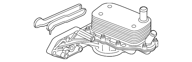 2015-2019 Ford Oil Cooler bk3z6881d | GetOEMParts.com