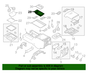 2011-2016 Ford OEM NEW 11-15 Ford F250 F350 Black Center Console ...