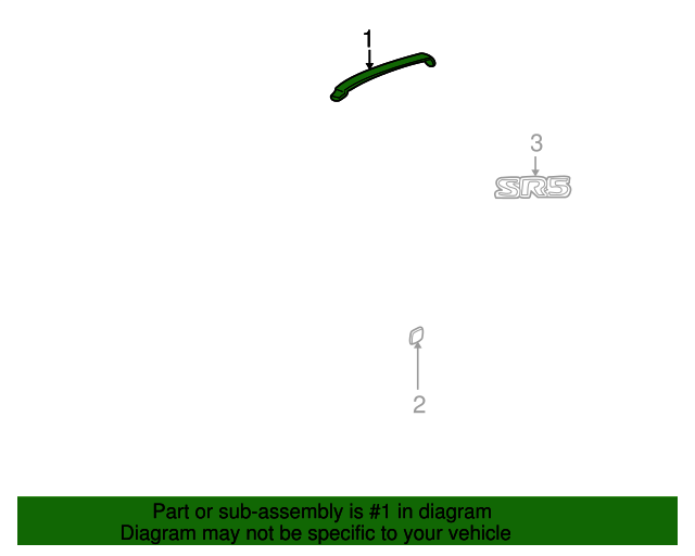 75551-0C020 - Roof Drip Molding 2000-2006 Toyota Tundra | AutoNation Parts
