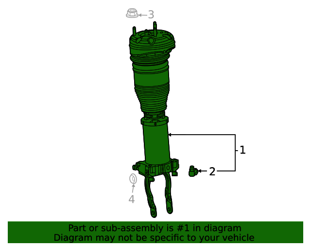 167-320-05-03 - Strut Assembly 2020-2023 Mercedes-Benz ...