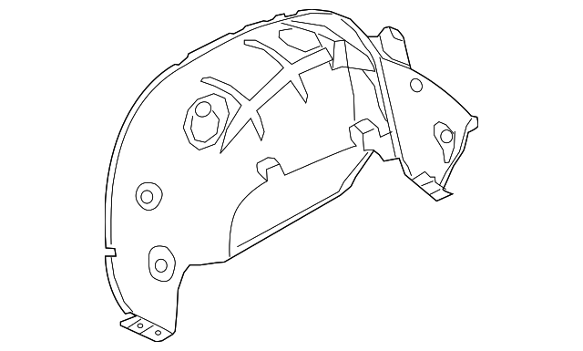 2019-2023 GMC Sierra 1500 Rear Driver Side Wheelhouse Liner 84507682 ...