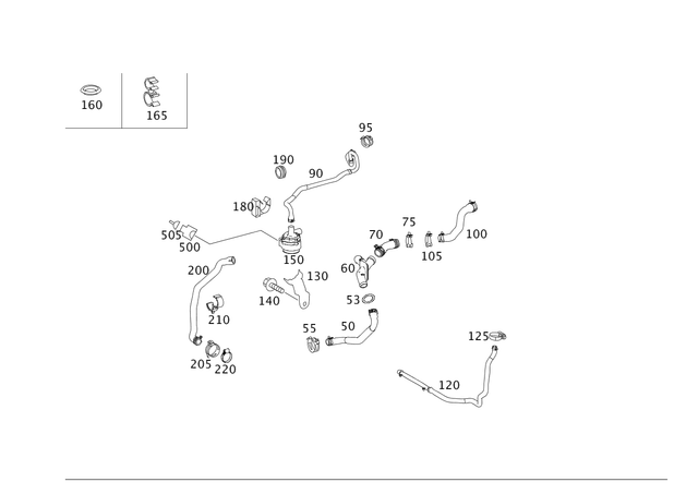 1994-2025 Mercedes-Benz Circulation Pump 211-835-02-64 | MB OEM Parts