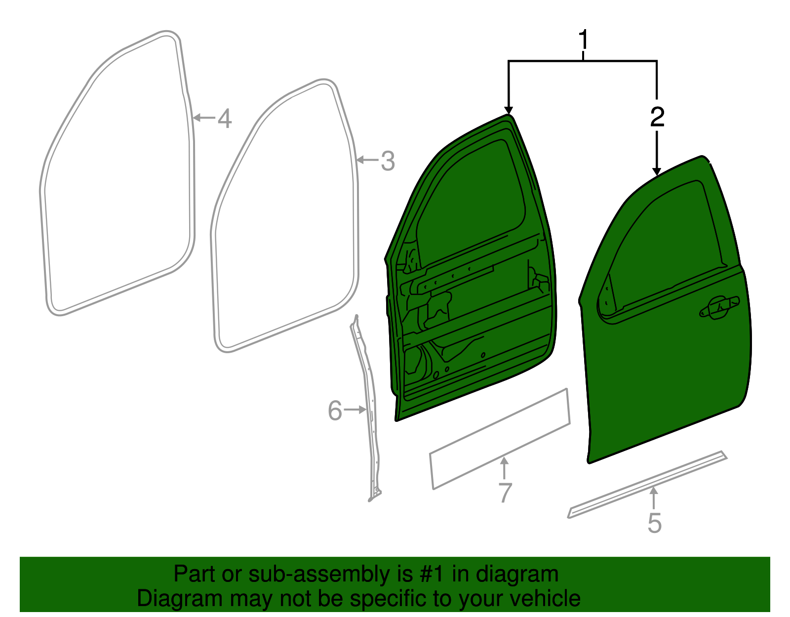 86532536 - Door Shell 2014-2019 GM | Chevrolet Parts Direct