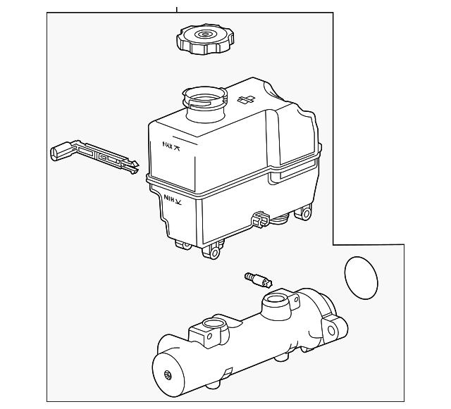 2020-2021 GM Master Cylinder 84668150 | GMPartsDirect.com