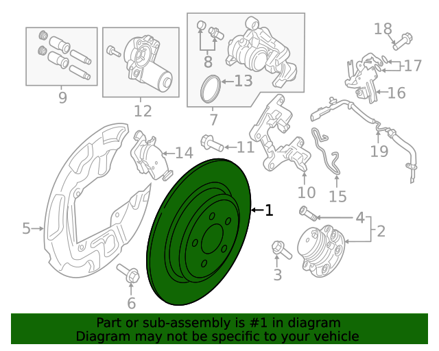 2019-2024 Ford Rotor F2GZ-2C026-AB | OEM Parts Online