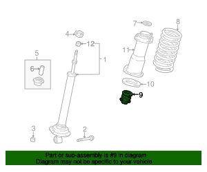 48341-30080 - Strut Bumper 1998-2010 Lexus | AutoNationParts.com
