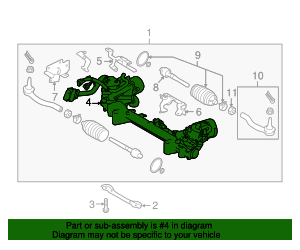 Gear Assembly-Power Steering 49200-4GA1C | Faulkner Infiniti of Willow ...