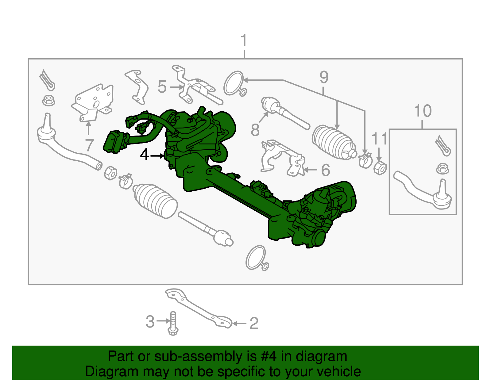 Gear Assembly-Power Steering 49200-4GA1C | Faulkner Infiniti of Willow ...