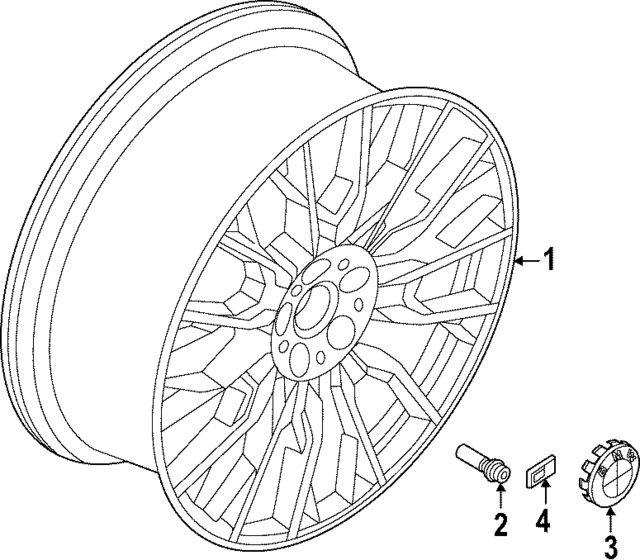 Genuine BMW 36-11-6-895-933 | 20" M Performance Style 868M Double Spoke ...