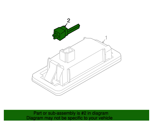 61132360043 - 2009-2012 BMW License Plate Light Socket (61-13-2-360-043 ...