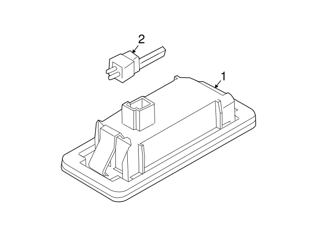 61132360043 - 2009-2012 BMW License Plate Light Socket (61-13-2-360-043 ...