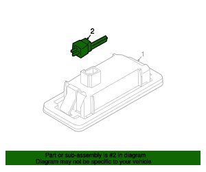61132360043 - 2009-2012 BMW License Plate Light Socket (61-13-2-360-043 ...