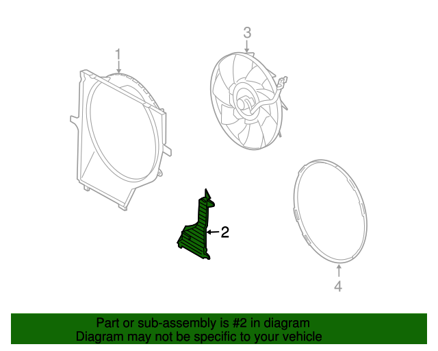 2010-2012 Land Rover Range Rover Fan Shroud LR011411 | OEM Parts Online