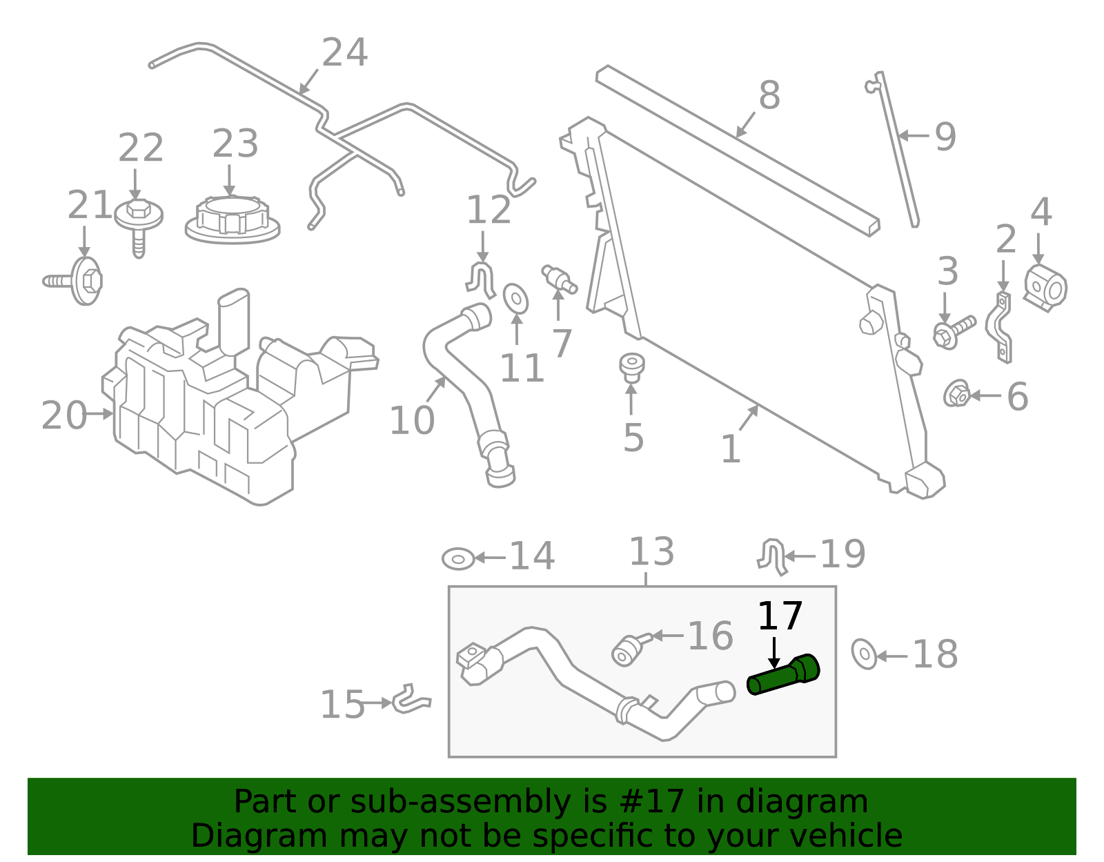 2017-2024 Ford Motorcraft™ Radiator Coolant Hose Adapter KT-150 | OEM Parts Online