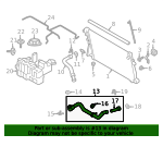 2018-2019 Ford F-250 Super Duty Lower Hose LC3Z-8286-E | TascaParts.com