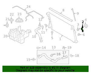2020-2024 Ford Auxiliary Radiator Support Bracket LC3Z-8A193-B | OEM ...