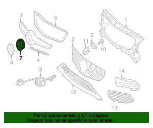 000-888-00-60 - Grille Emblem Bracket 2011-2020 Mercedes-Benz ...