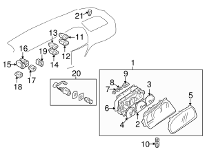 37450-65D00 - Engagement Switch - 2002-2004 Suzuki | World OEM Parts Subaru