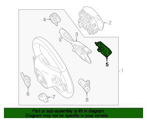 166-905-18-00-9107 - Cruise Control Switch 2012-2022 Mercedes-Benz ...